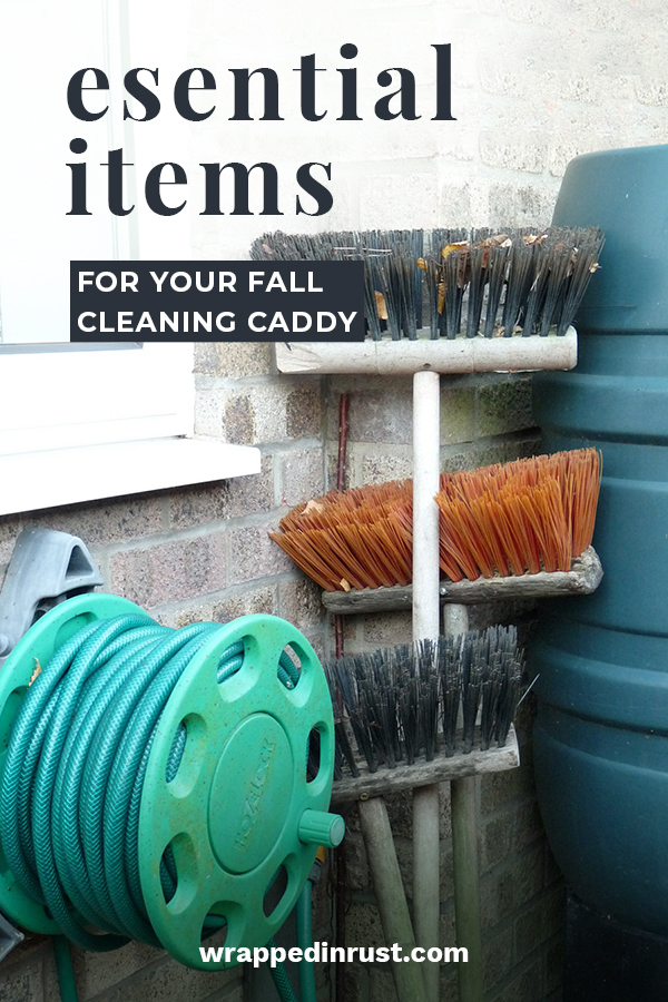 Essential Items for Your Fall Cleaning Caddy - Wrapped in Rust